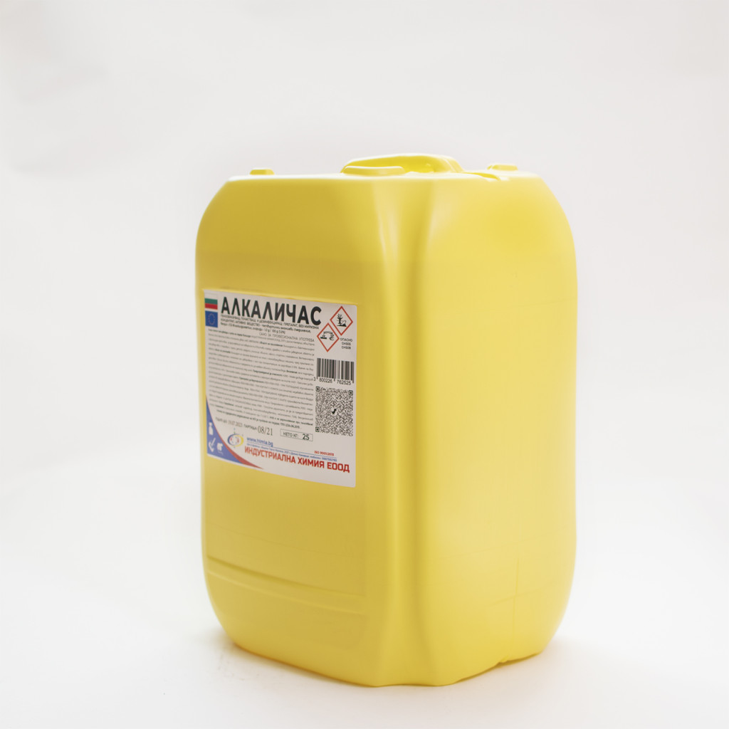 Alkaline, foaming, cleaning and disinfecting product. Active substance ...